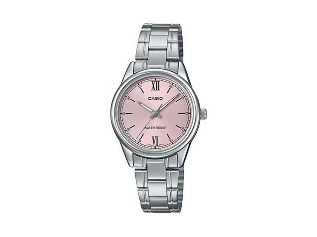 Click here for Casio Womens Pink Dial Stainless Steel Bracelet Wa... prices