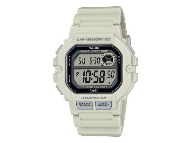 Click here for Casio Mens Beige Digital Sport Watch with Grey Dia... prices