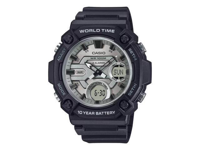 Click here for Casio Mens Analog Digital World Time Watch with Si... prices