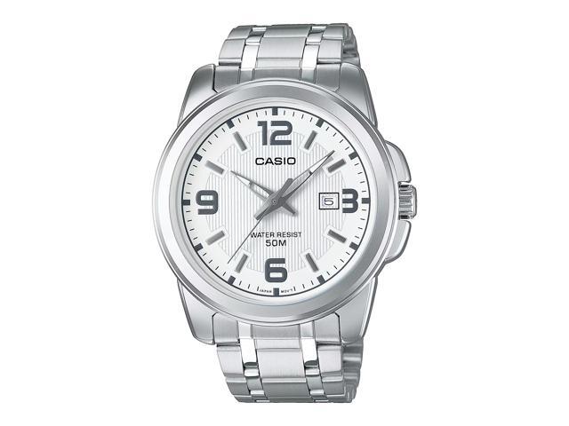 Click here for Casio Mens White Dial Stainless Steel Bracelet Wat... prices