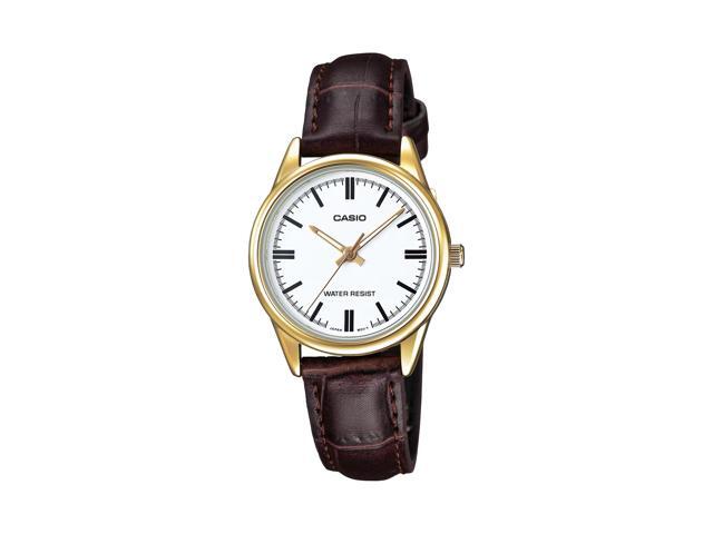 Click here for Casio Womens Gold-Tone Watch with White Dial and B... prices