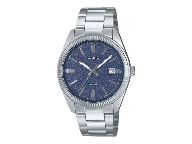 Click here for Casio Mens Matte Blue Dial Two-Tone Stainless Stee... prices