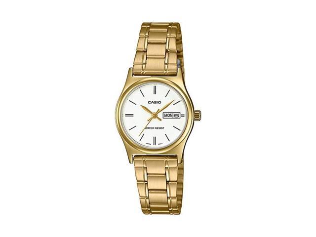 Click here for Casio Womens Gold Stainless Steel Watch with White... prices