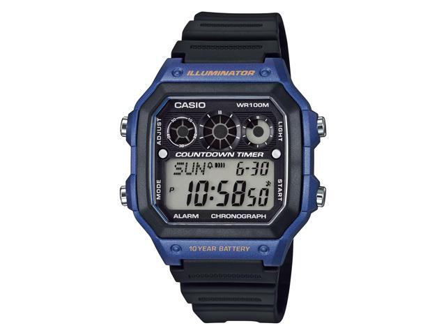 Click here for Casio Mens Blue Accent Digital Resin Strap Watch -... prices