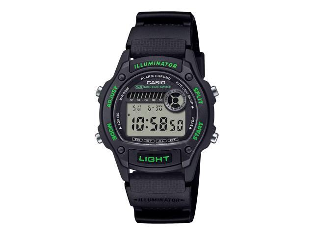 Click here for Casio Mens Black Digital Watch with Green Accents... prices