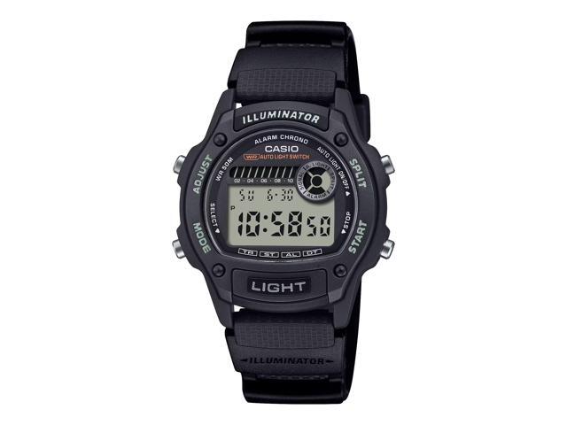 Click here for Casio Mens Black Digital Watch with Gray Dial- W-2... prices
