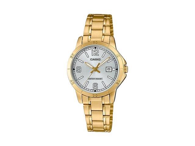 Click here for Casio Womens Silver Dial Gold-Tone Stainless Steel... prices