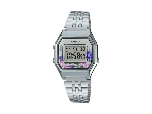 Click here for Casio Womens Slim Digital Watch with Floral Face a... prices