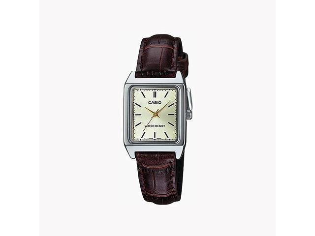 Click here for Casio Womens Brown Analog Watch with Ivory Dial -... prices