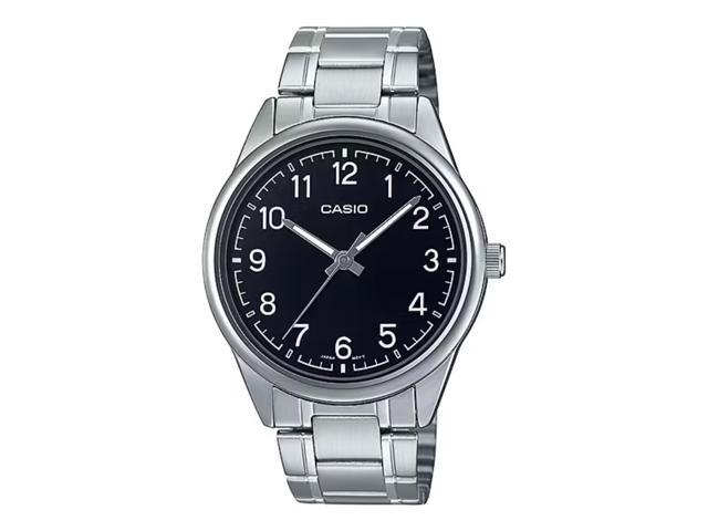 Click here for Casio Mens Black Dial Analog Watch with Stainless... prices