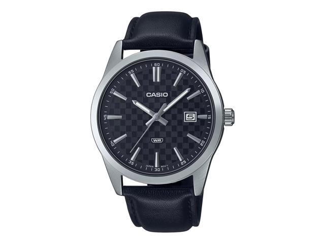 Click here for Casio Mens Black Textured Dial Analog Watch with L... prices