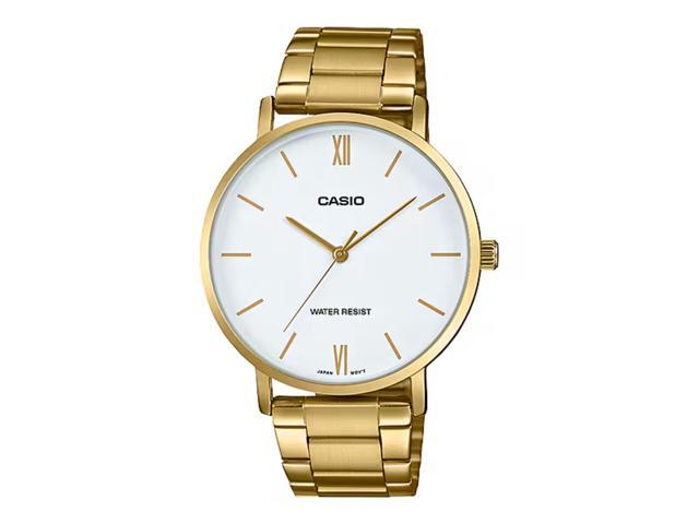 Click here for Casio Mens Gold Tone Analog Watch with White Dial... prices