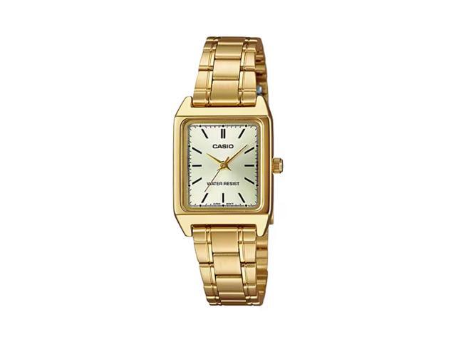 Click here for Casio Womens Gold Analog Watch Champagne Dial Stee... prices