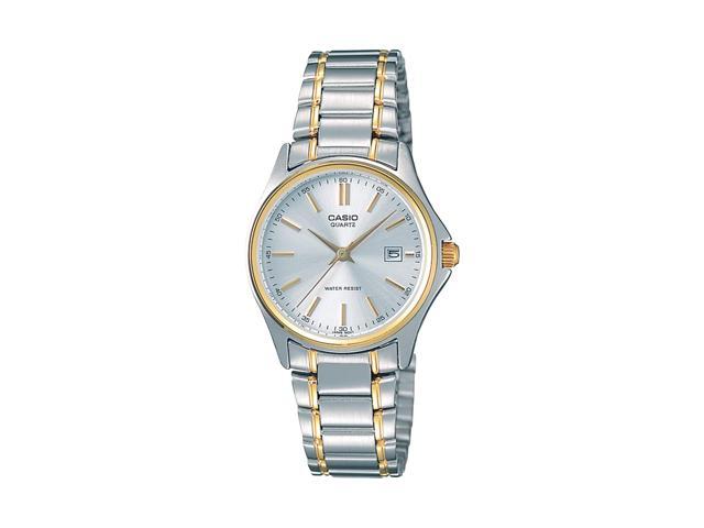 Click here for Casio Womens Gold Analog Watch Silver Dial Steel B... prices