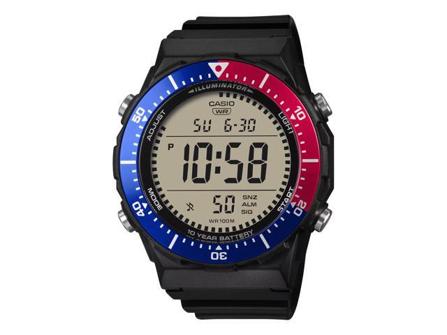 Click here for Casio Mens Black Digital Watch with Gray Dial - AE... prices