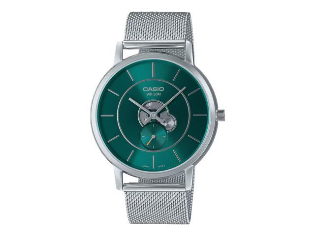 Click here for Casio Mens Green Dial Mesh Bracelet Watch - CasioM... prices