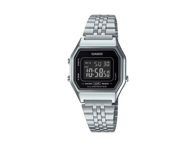 Click here for Casio Womens Silver Digital Watch with Black Frame... prices