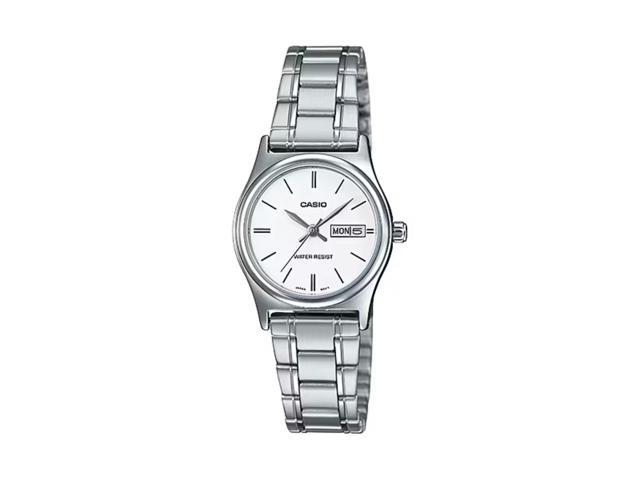 Click here for Casio Womens Stainless Steel White Dial Analog Wat... prices