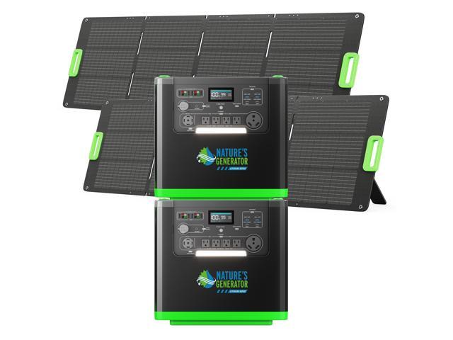 Click here for Natures Generator 3840Wh Solar Generator + 2 Packs... prices