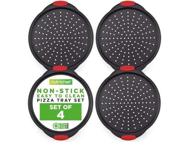 Click here for NutriChef Non-Stick Pizza Tray with Silicone Handl... prices