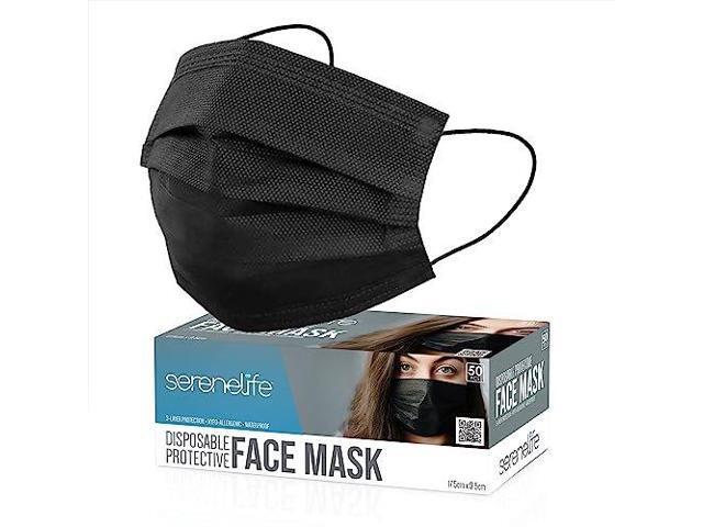 Click here for SereneLife 50 Count Disposable Face Masks Breathab... prices