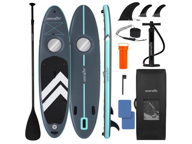 Click here for SereneLife 106 Inflatable Stand-Up Paddle Board wi... prices
