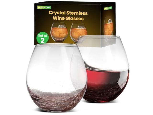 Click here for NutriChef Stemless 8 Wine Glasses 15 Ounces  Hand... prices
