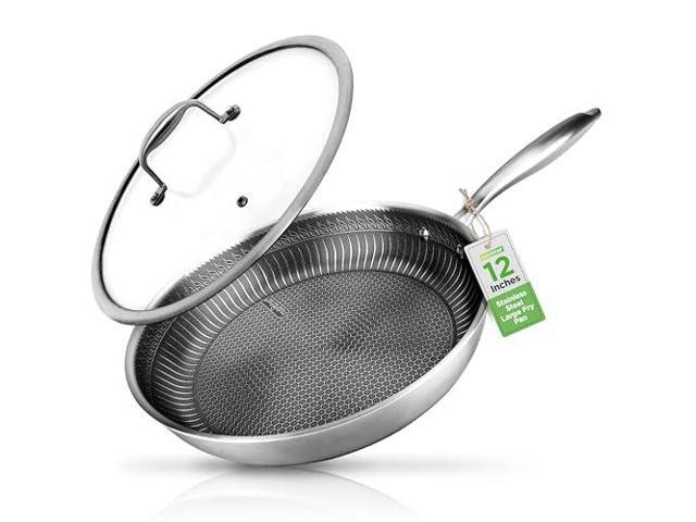 Click here for NutriChef 12 Stainless Steel Frying Pan - Triply H... prices