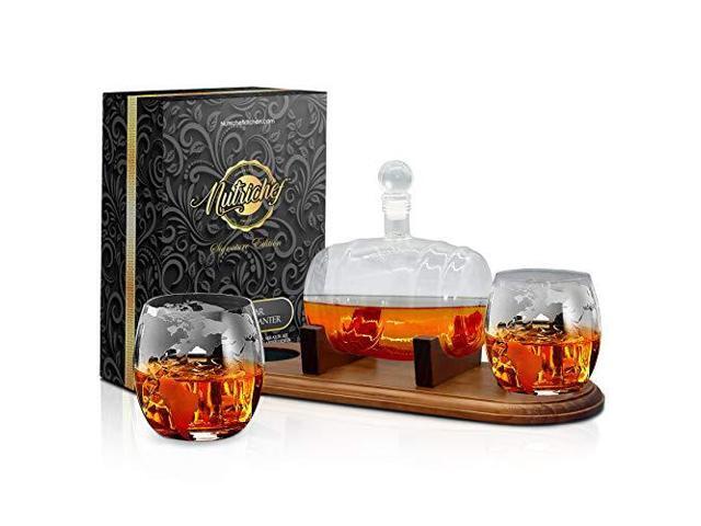 Click here for NutriChef Glass Whiskey Decanter - 750ml Barrel Wh... prices