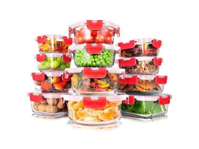 Click here for SereneLife 24 Piece Glass Storage Containers with... prices
