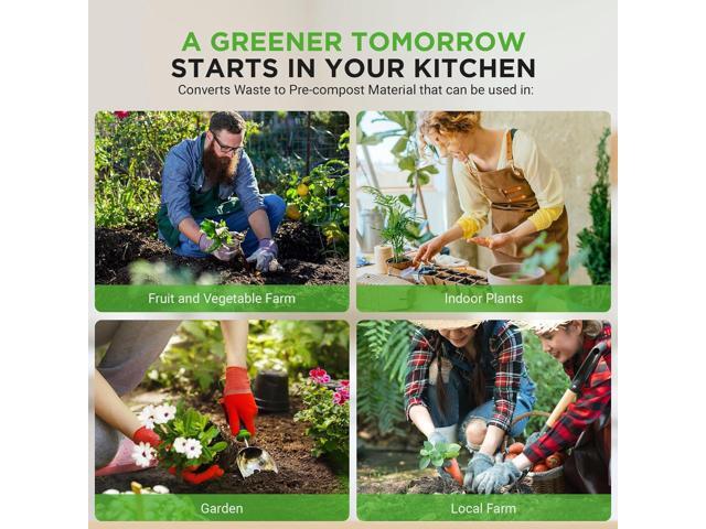 Click here for NutriChef USA Food Waste Bin - 3L Countertop Compo... prices