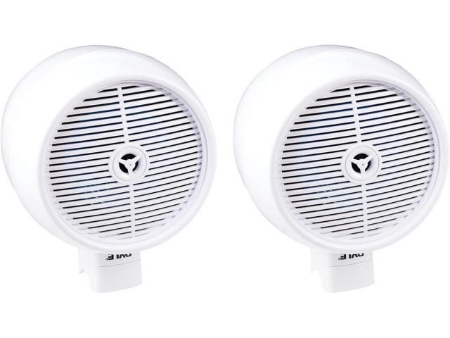 Pyle 8 Marine Bluetooth Wakeboard Speaker System with Led Lights  300W  White - White