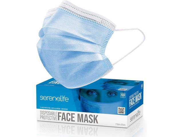 Click here for SereneLife 50 Pcs. Disposable 3-Layer Breathable F... prices