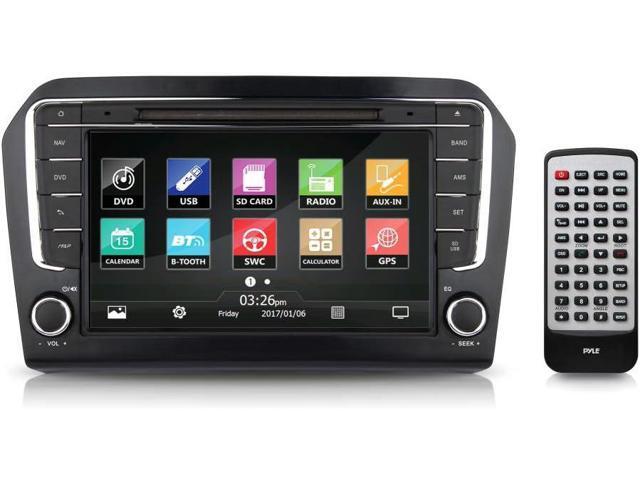 Pyle 2013 Vw Jetta Replacement Stereo Radio  8 Hd Display  Gps  Bluetooth - Black