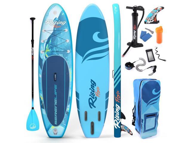 SereneLife 106 Inflatable Stand-Up Paddle Board SUP - Blue (SLSUPB518)