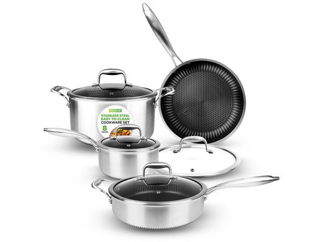 Click here for NutriChef 8-Piece Triply Stainless Steel Cookware... prices