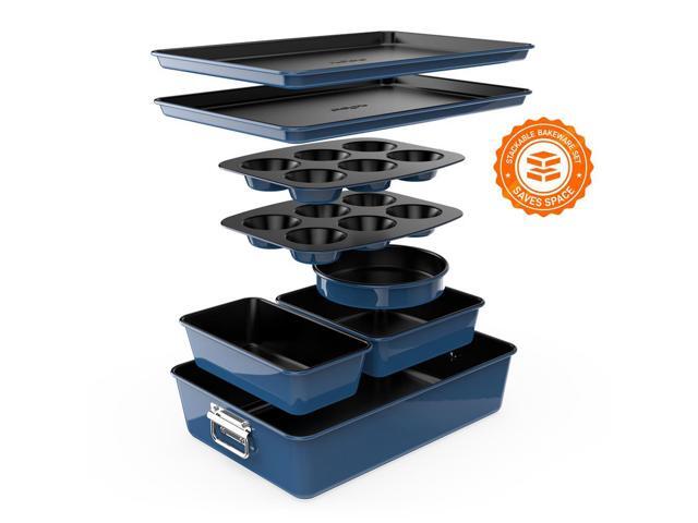 Click here for NutriChef 8-Piece Non-Stick Stackable Carbon Steel... prices