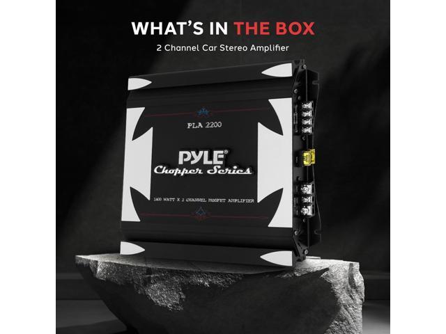 Pyle 2-Channel Bridgeable Mosfet Car Amplifier  1400 Watts - Black