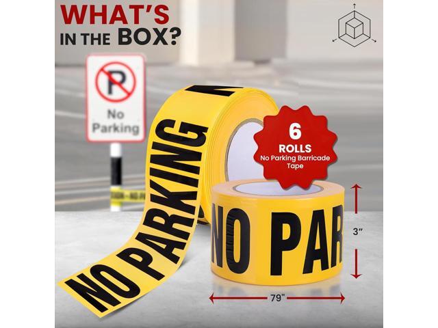 Click here for Pyle 6-Piece No Parking Barricade Tape - 656 ft. R... prices