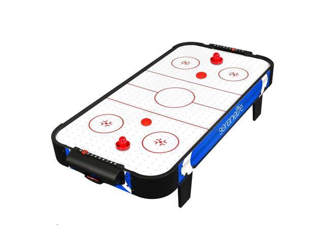 SereneLife 40" Air Hockey Table with Pucks and Pushers  Ideal for Indoor Games - Black