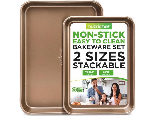 Click here for NutriChef Non-Stick Oven Pan Baking Sheets - 2pc L... prices