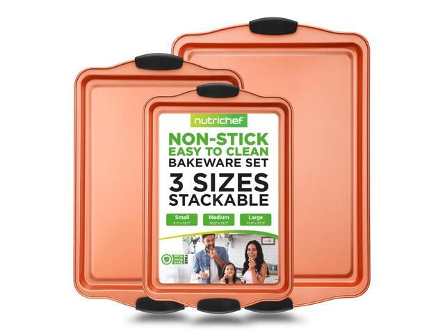 Click here for NutriChef 3-Piece Carbon Steel Bakeware Set - Nons... prices