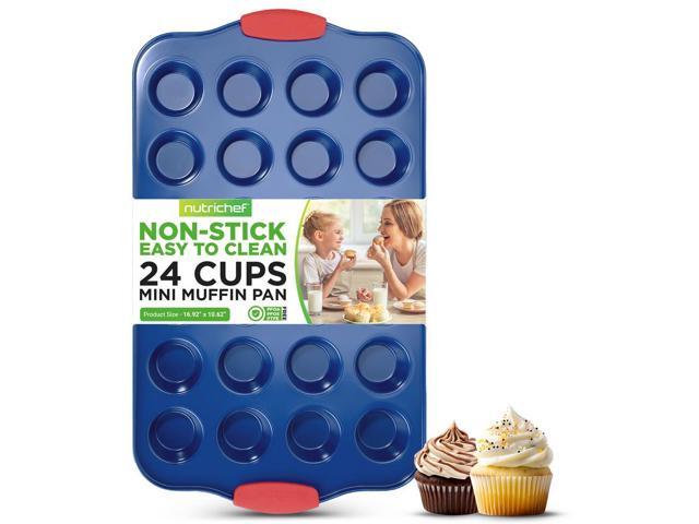 Click here for NutriChef 24-Cup Nonstick Muffin Pan Blue Coating... prices