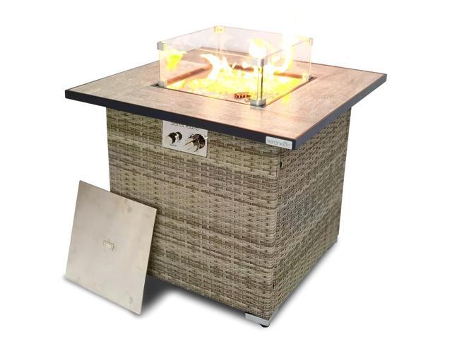 Click here for SereneLife 40 000 BTU Propane Gas Fire Pit Table -... prices