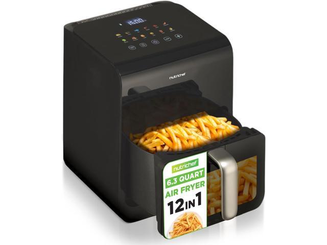 Click here for NutriChef 6L Digital Air Fryer with Silver Handle... prices