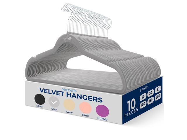 Click here for SereneLife 10 Pcs Velvet Non-Slip Hangers Heavy Du... prices