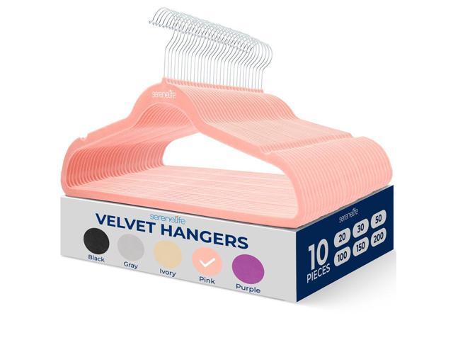 Click here for SereneLife 10 Pcs Velvet Non-Slip Hangers Heavy Du... prices