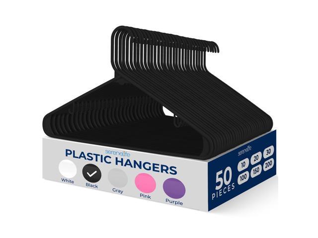 Click here for SereneLife 50 Pcs Plastic Non-Slip Hangers Heavy D... prices