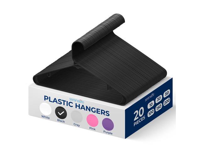 Click here for SereneLife 20 Pcs Non-Slip Plastic Hangers Heavy D... prices