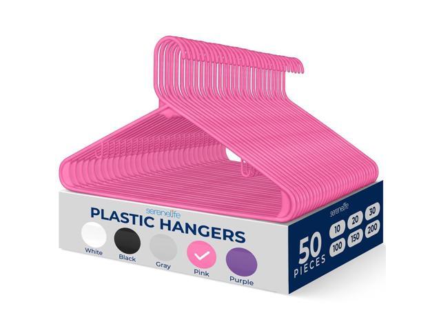Click here for SereneLife 50 Pcs Non-Slip Plastic Hangers Heavy D... prices